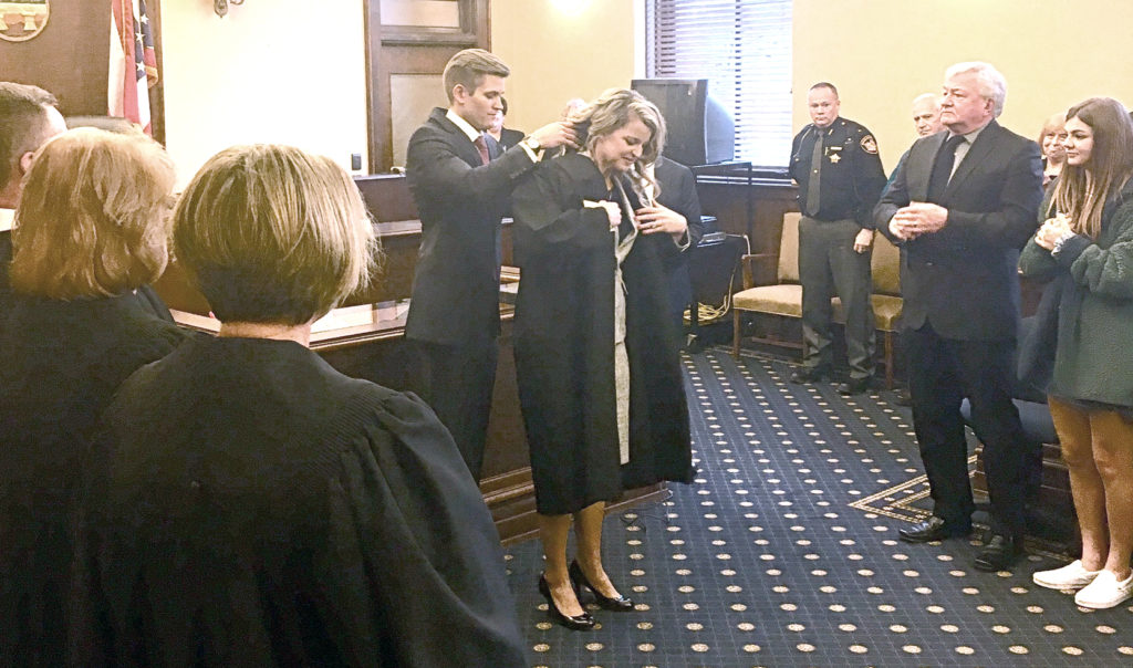 Megan Bickerton sworn in as judge | News, Sports, Jobs - Salem News